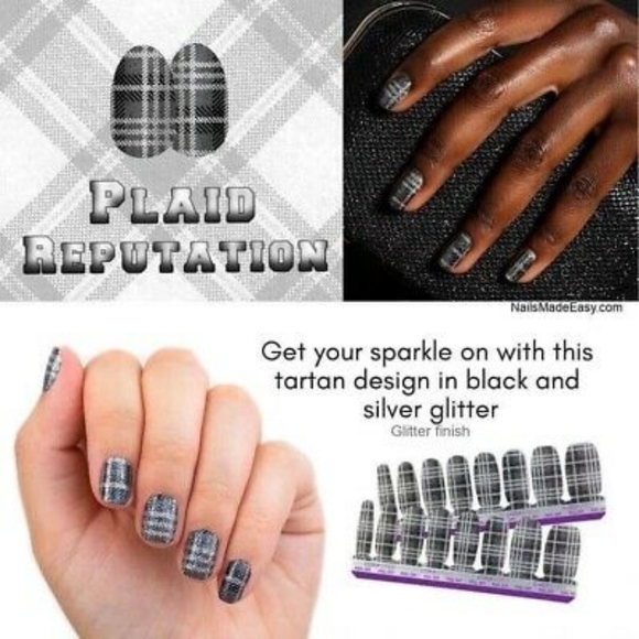 Color Street | Makeup | New Color Street Nail Polish Strips Women Plaid ...